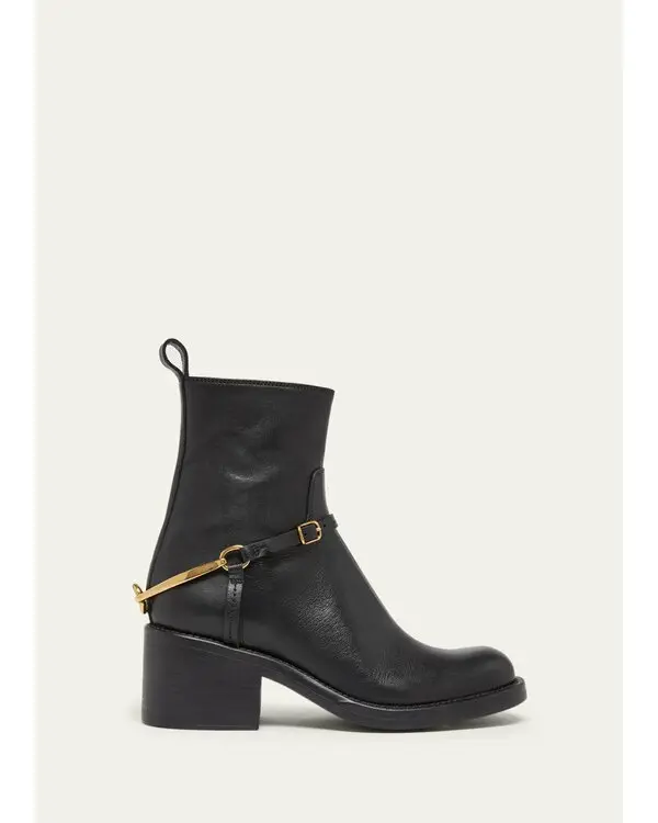 Chloé Dakota Leather Ankle Booties