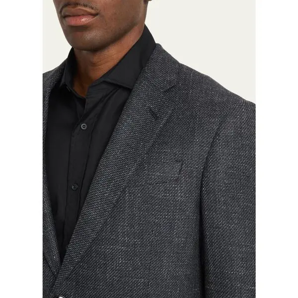 Giorgio Armani Wool Blend Melange Two-button Sport Coat