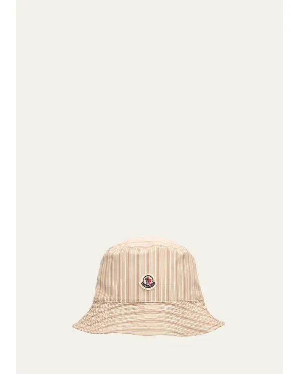 Moncler Stripe Bucket Hat - Medium Bro