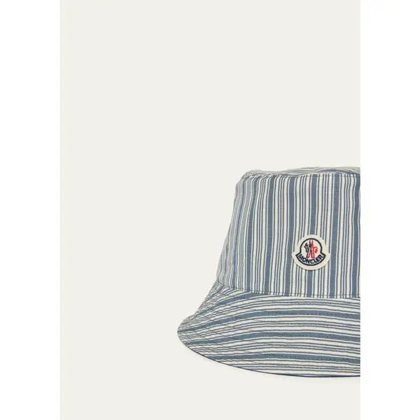 Moncler Stripe Bucket Hat - Medium Bro