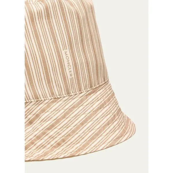 Moncler Stripe Bucket Hat - Medium Bro