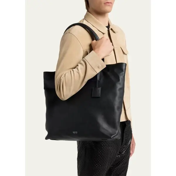 TOM FORD Soft Leather North-south Tote Bag