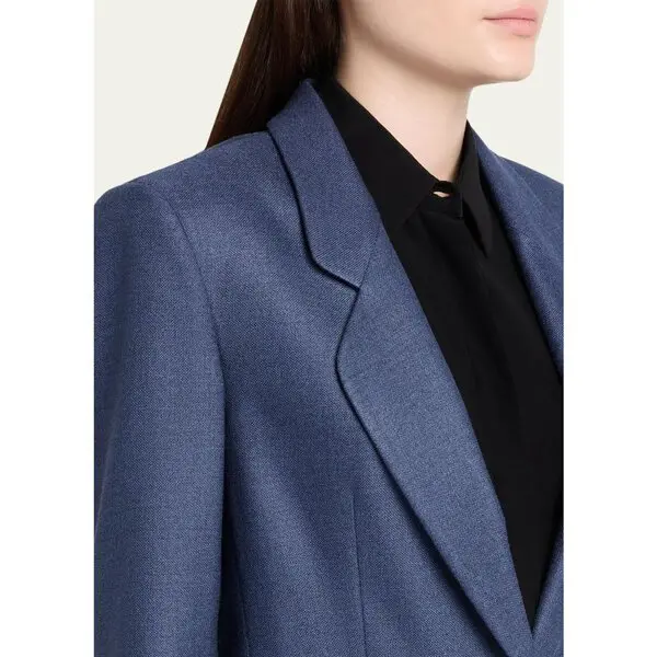 Giorgio Armani Single-breasted Silk Blazer Jacket
