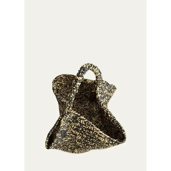 Khaite Lotus Medium Viscose Raffia Tote Bag