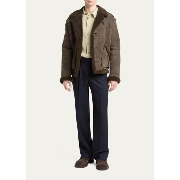 Giorgio Armani Shearling-trimmed Jacket