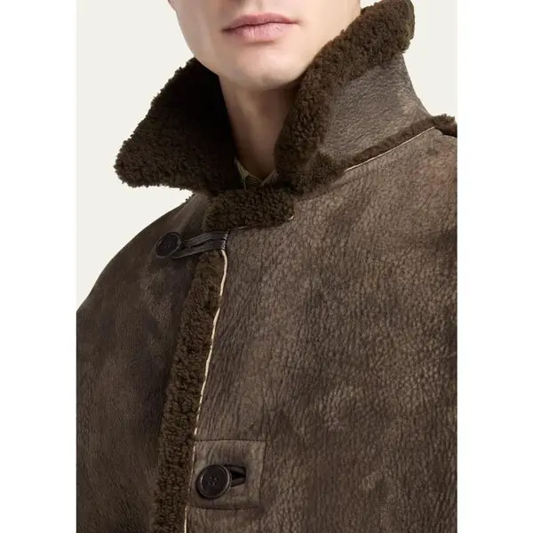 Giorgio Armani Shearling-trimmed Jacket