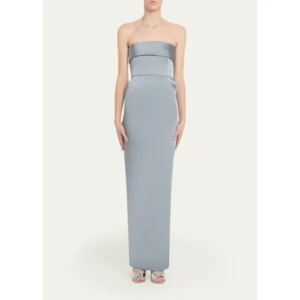 THE NEW ARRIVALS ILKYAZ OZEL Rhea Strapless Column Gown