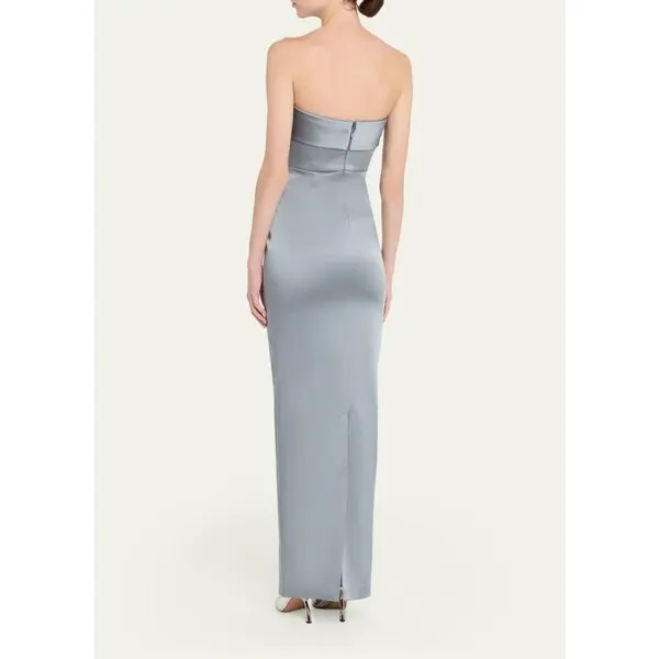 THE NEW ARRIVALS ILKYAZ OZEL Rhea Strapless Column Gown