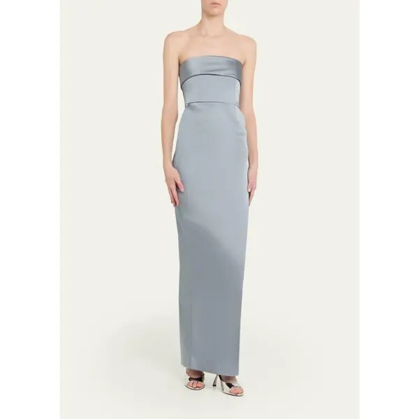 THE NEW ARRIVALS ILKYAZ OZEL Rhea Strapless Column Gown