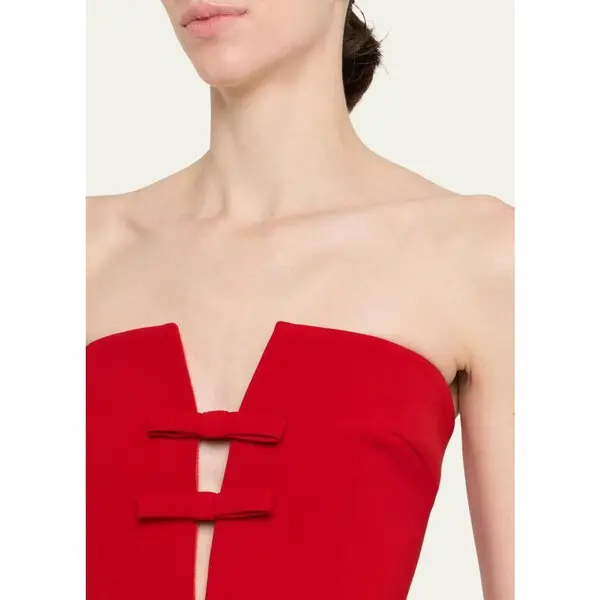 THE NEW ARRIVALS ILKYAZ OZEL Noa Strapless Plunging Column Gown