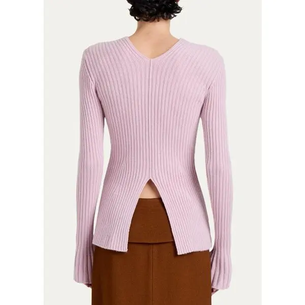 Proenza Schouler Valeria Cashmere Rib V-neck Cardigan