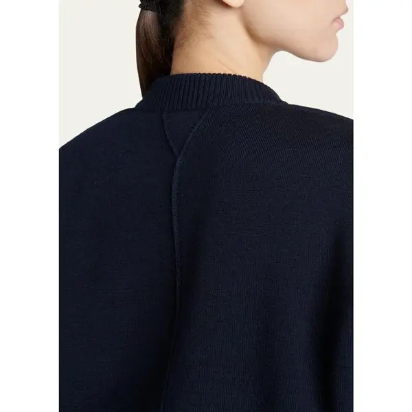 Bottega Veneta Tailored Wool Knit Short-sleeve Sweater