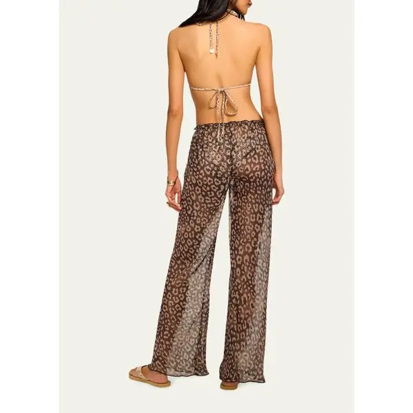 Ramy Brook Alayna Leopard Coverup Pants