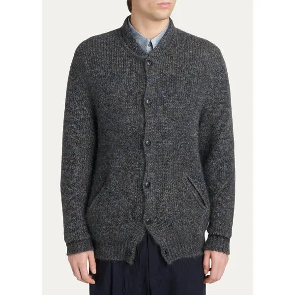 Giorgio Armani Rib-knit Mohair-blend Cardigan