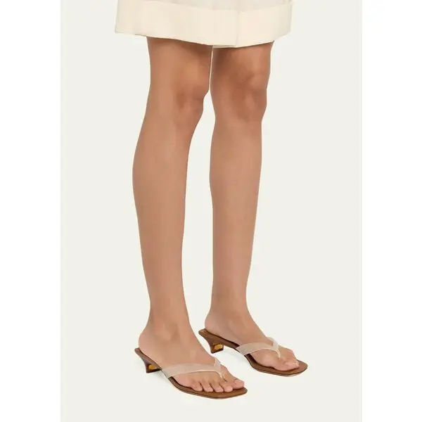 Vince San Juan Jelly Thong Sandals - Clear
