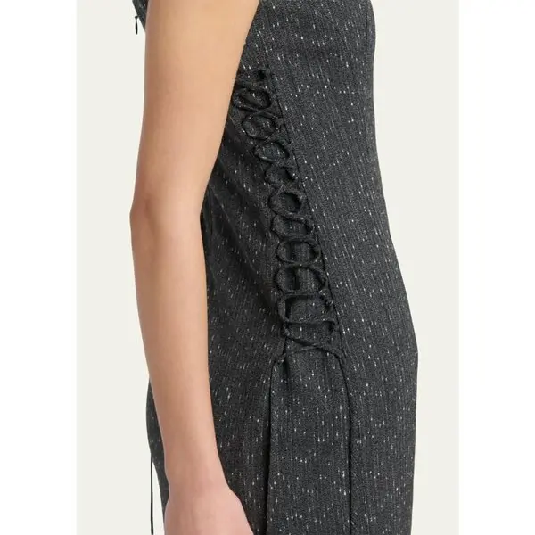 Alexander McQueen Sleeveless Laced Sheath Dress