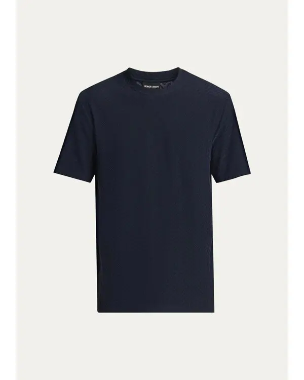 Giorgio Armani Rib-knit Wool-blend T-shirt