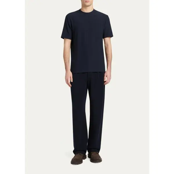 Giorgio Armani Rib-knit Wool-blend T-shirt