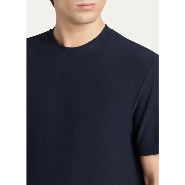 Giorgio Armani Rib-knit Wool-blend T-shirt