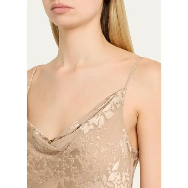 L'Agence Christine Burnout Satin Gown