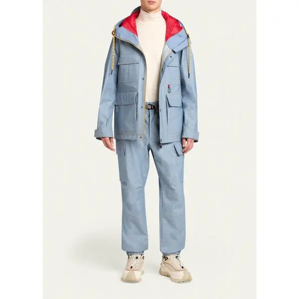 Moncler Hooded Cargo Pocket Jacket With Clip