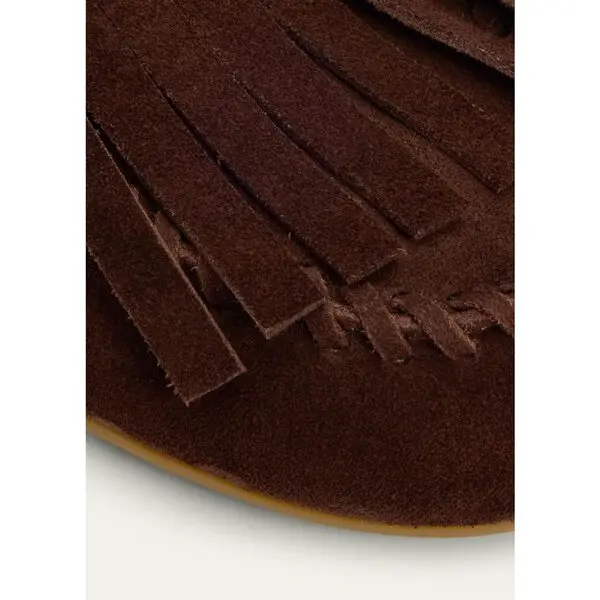 Miu Miu Fringe Suede Moccasin Loafers