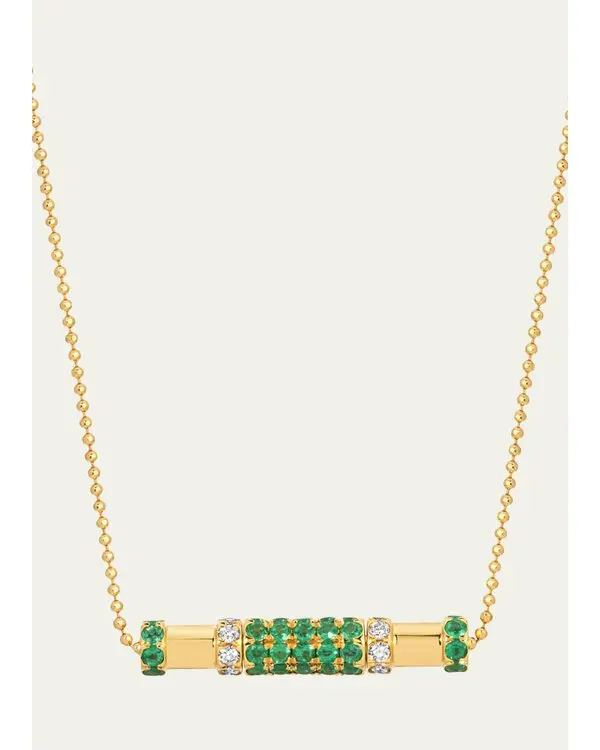 GRAZIELA 18k And Diamond Cavaletti Necklace