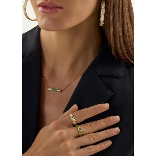 GRAZIELA 18k And Diamond Cavaletti Necklace