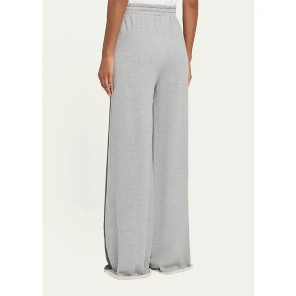 Monse Tailored Wool Combo Wide-leg Sweatpants