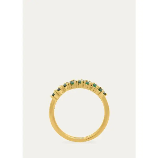 GWEN BELOTI Cz Emerald Baguette Ring