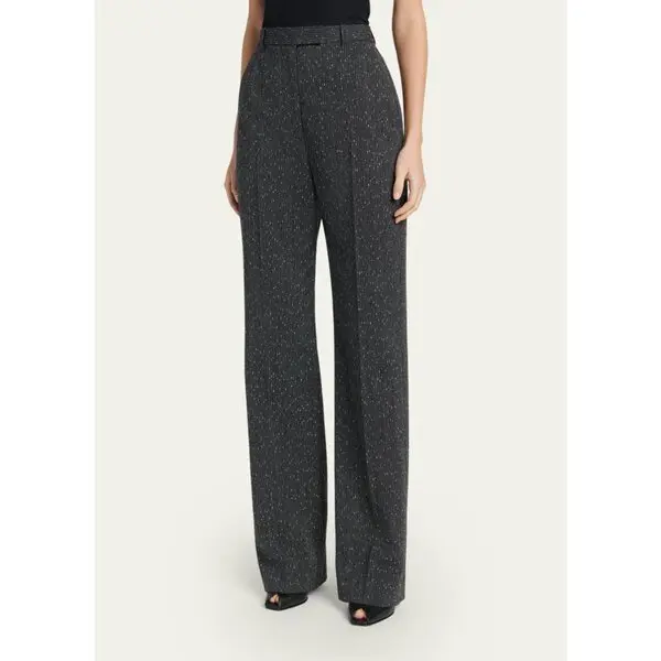 Alexander McQueen High-rise Pinstripe Straight-leg Trousers