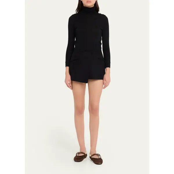 Miu Miu Shearling-lined Suede Mary Jane Ballerina Flats