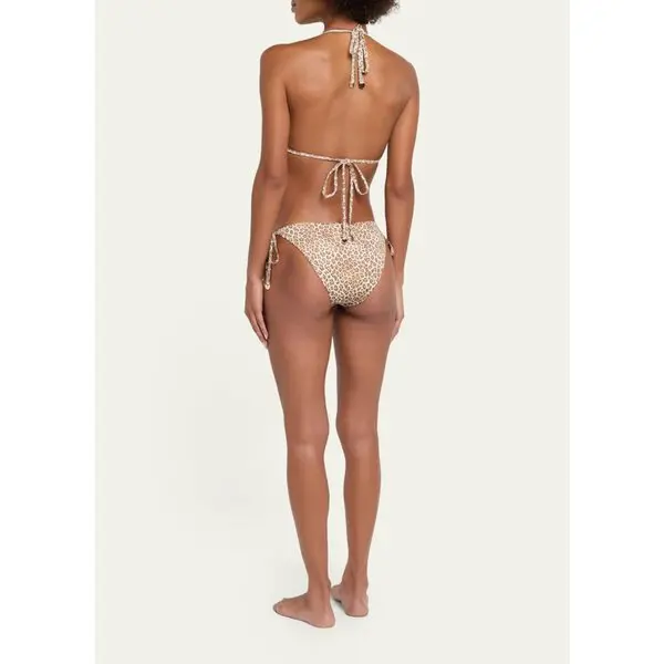 Ramy Brook Nikoleta Leopard Triangle Bikini Top