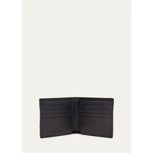 Bottega Veneta Intrecciato Leather Bifold Wallet - Black
