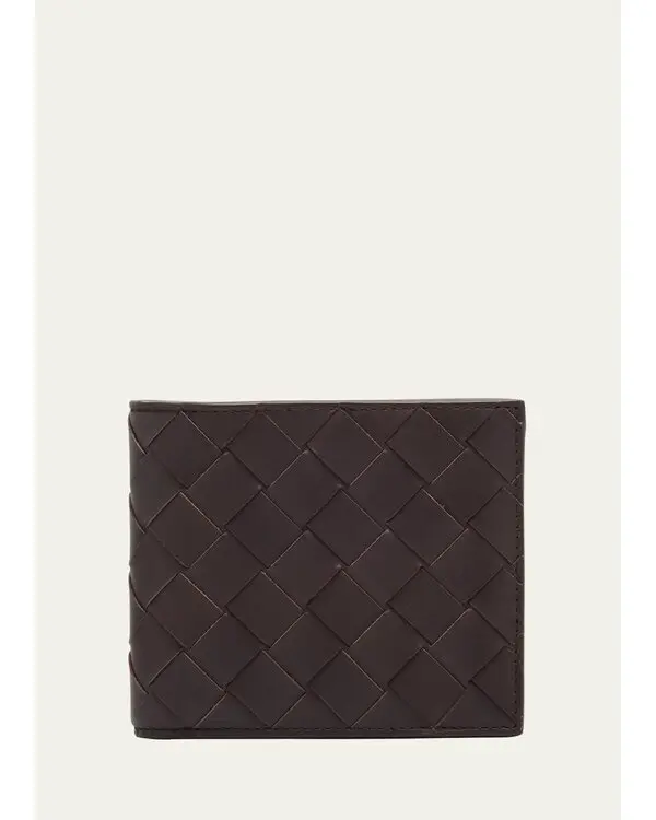 Bottega Veneta Intrecciato Leather Bifold Wallet - Brown