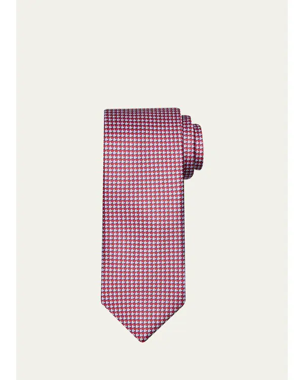 Brioni Micro-print Silk Tie