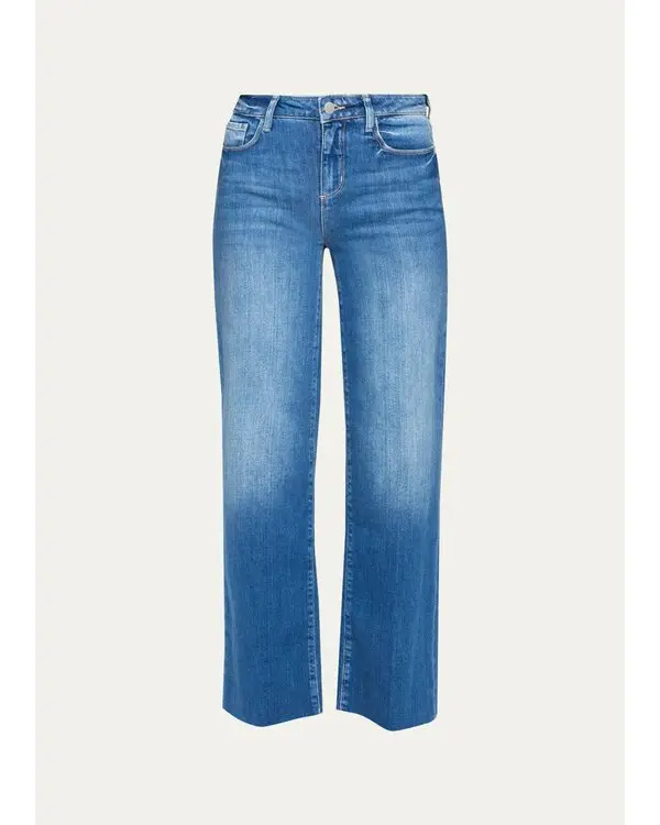 L'Agence Petite Scottie High-rise Wide-leg Jeans