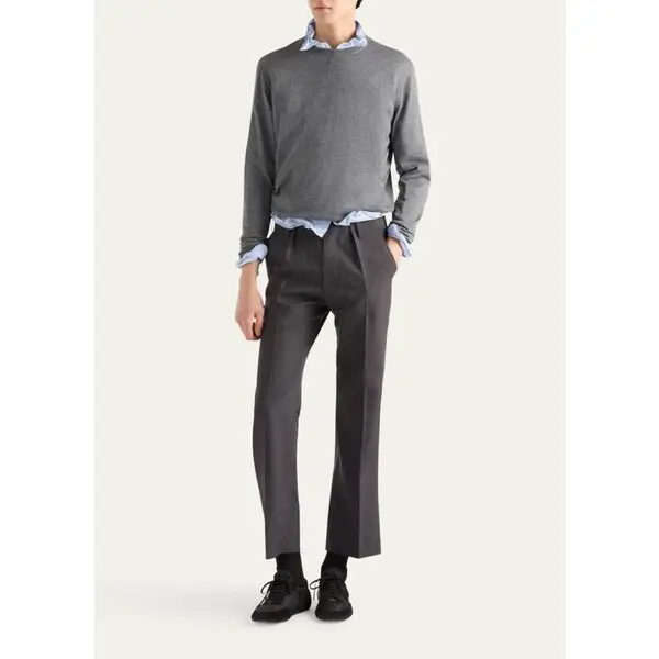 Prada Silk-cashmere Crew Sweater
