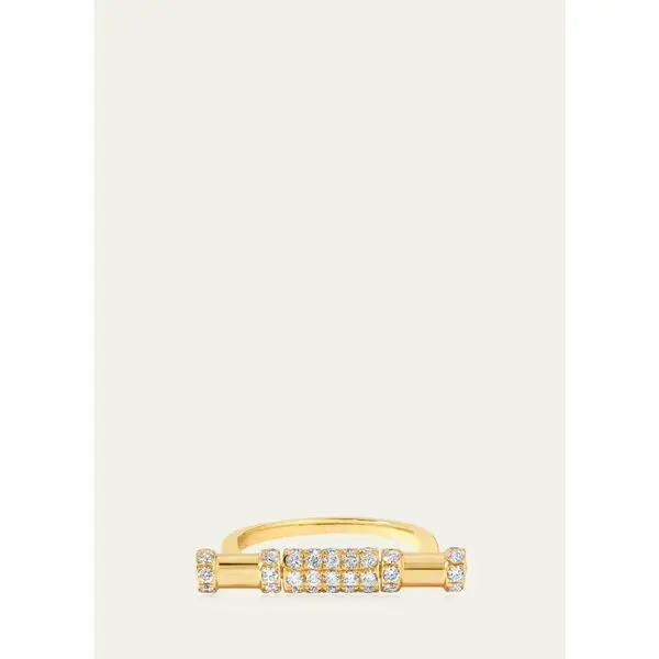 GRAZIELA 18k Diamond Cavaletti Ring