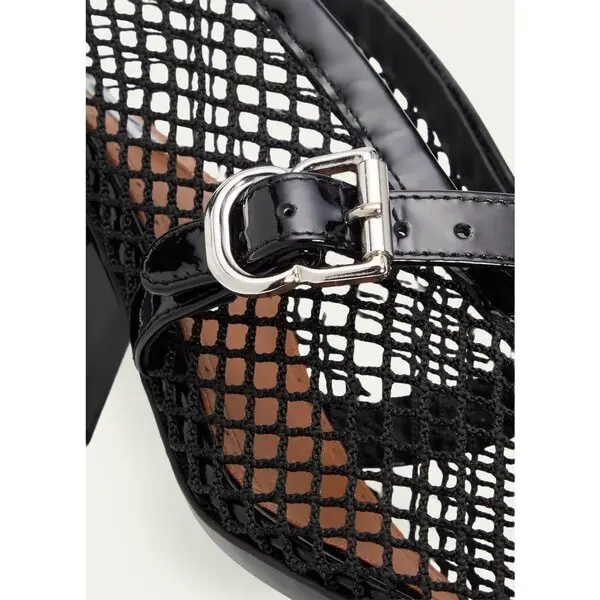 Alaïa 55mm Fishnet Ballerina Pumps - Noir