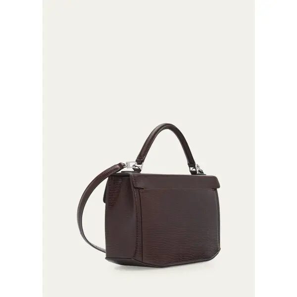 TOTEME Clip Lizard-embossed Top-handle Bag