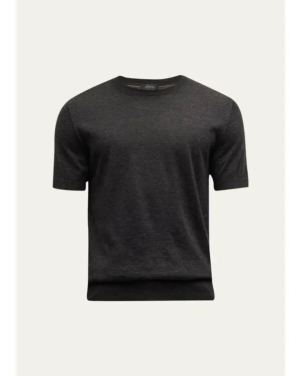 Brioni Cashmere-silk Crewneck Sweater - Gray