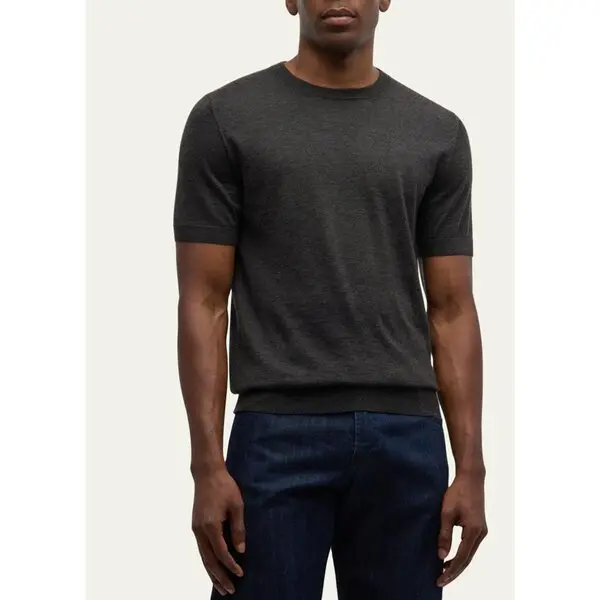 Brioni Cashmere-silk Crewneck Sweater - Gray