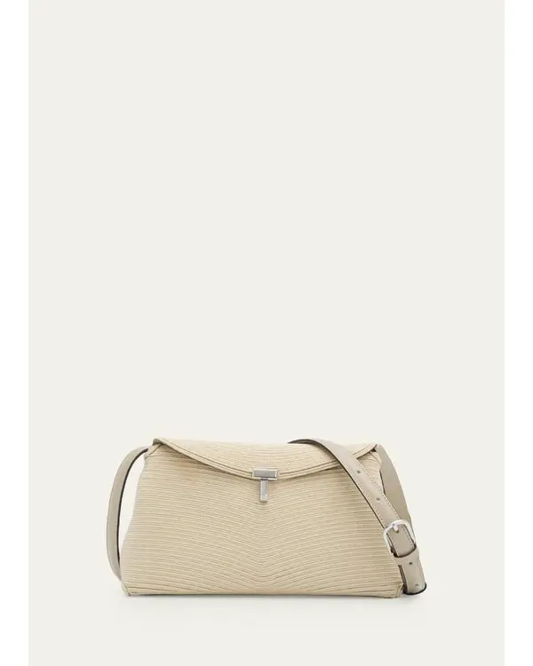 TOTEME T-lock Rope Clutch Bag - Pearl