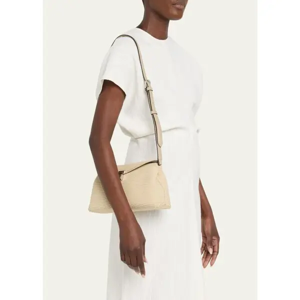 TOTEME T-lock Rope Clutch Bag - Pearl