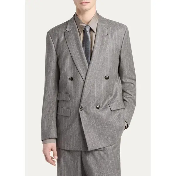 Giorgio Armani Wool Pinstripe Oversized Double-breasted Suit