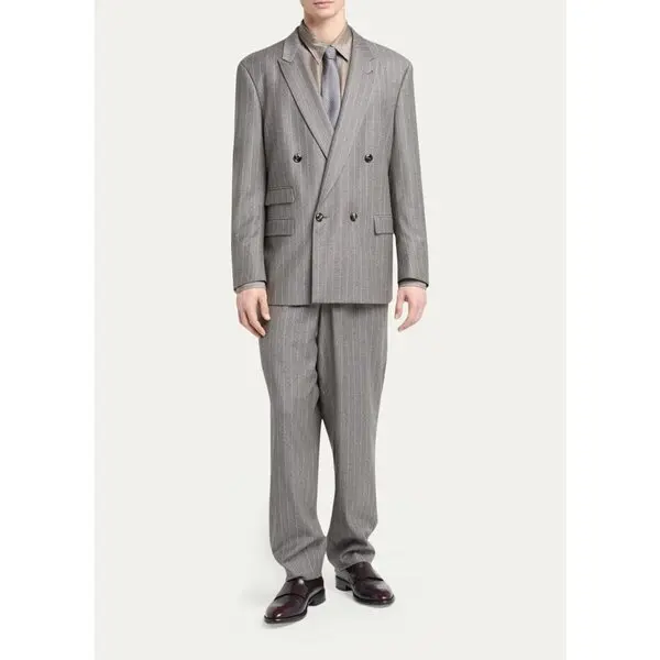 Giorgio Armani Wool Pinstripe Oversized Double-breasted Suit