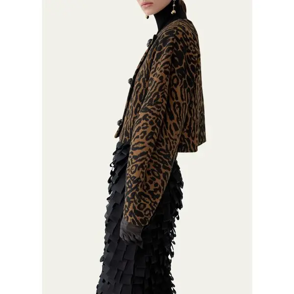 Carolina Herrera Silk Layered Pencil Skirt