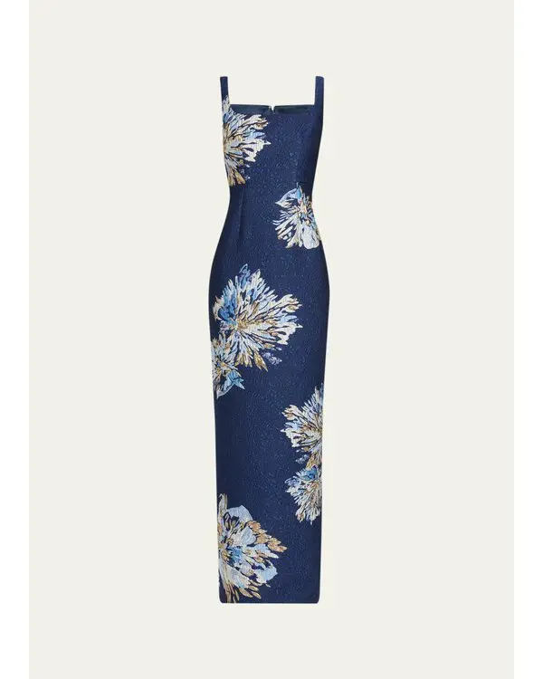 Saloni Bora Brocade Column Dress