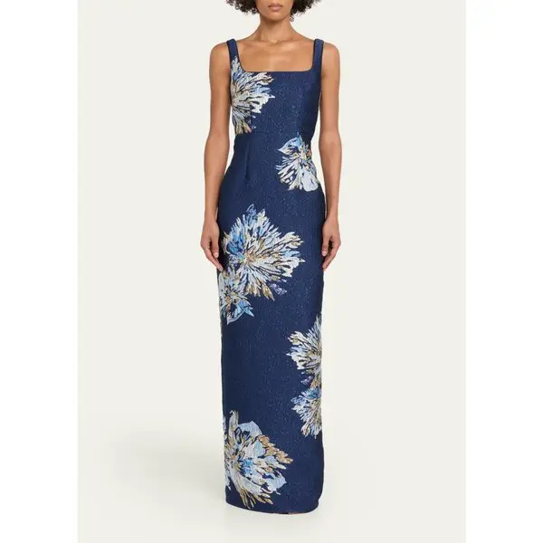 Saloni Bora Brocade Column Dress